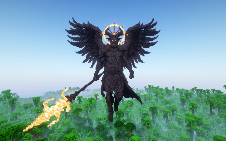 Minecraft Evil Warrior Statue, creation #27077