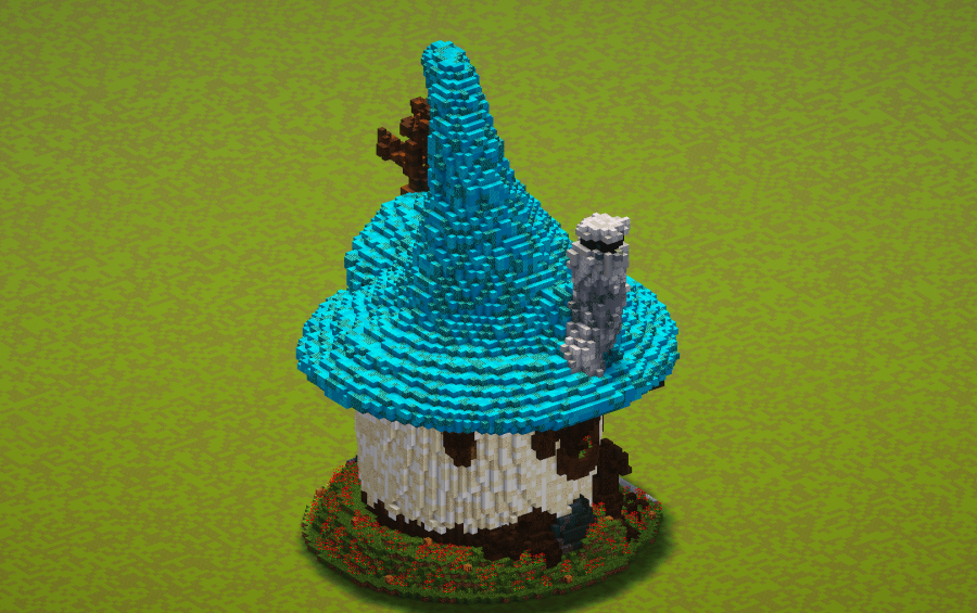 Cyan Hat House, creation #27090