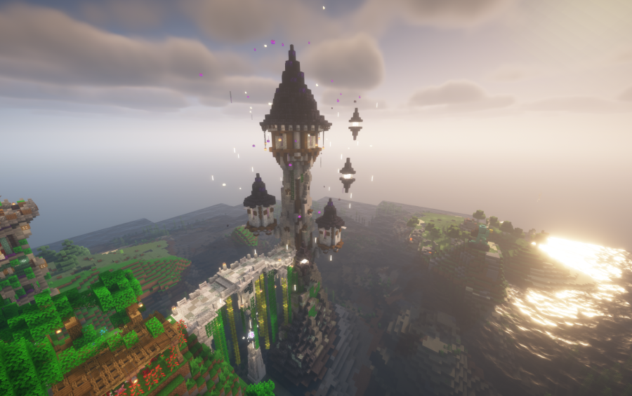 Fantasy Style Witch Tower with full interior | Minecraft Tower #27091