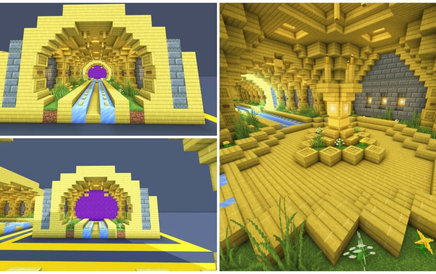 Modular Bamboo Nether Tunnel – Full Modular Set, creation #27112