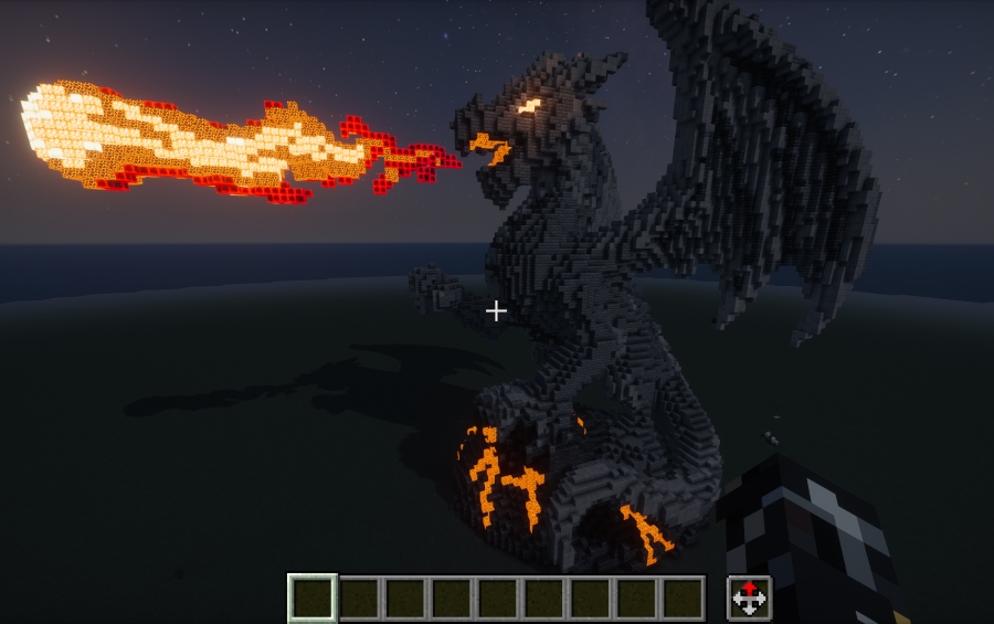 Fire-breathing dragon | Minecraft Miscellaneous Build #27120