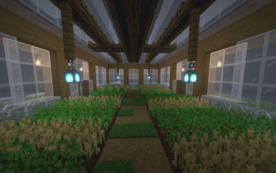 Winter Themed Medieval Greenhouse | Minecraft Garden Build #27124