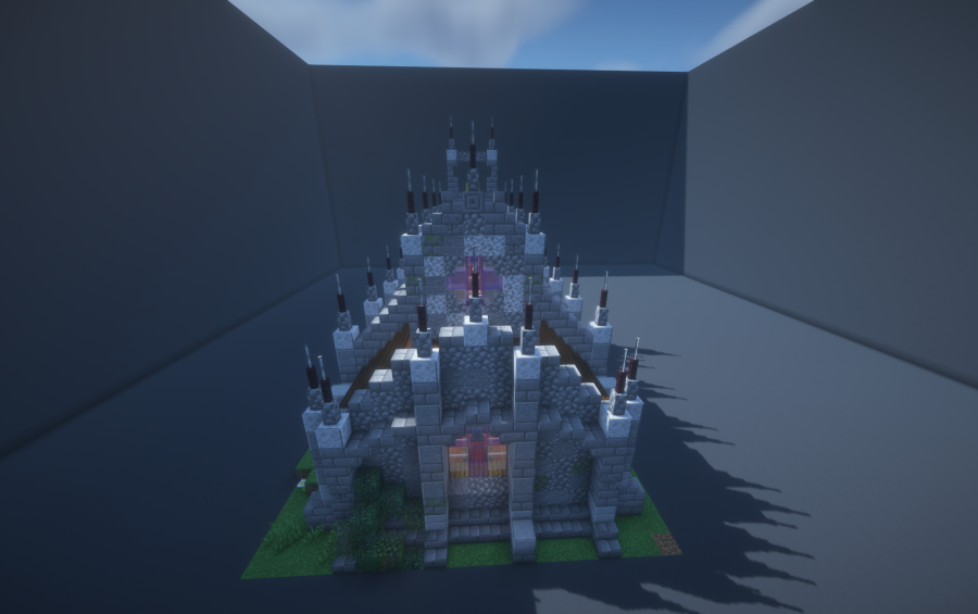 Medieval Stone Church with full interior | Minecraft Temple #27149