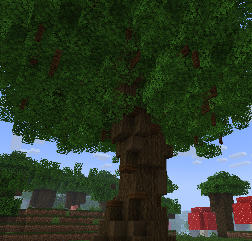 Large black oak tree | Minecraft Garden Build #27174