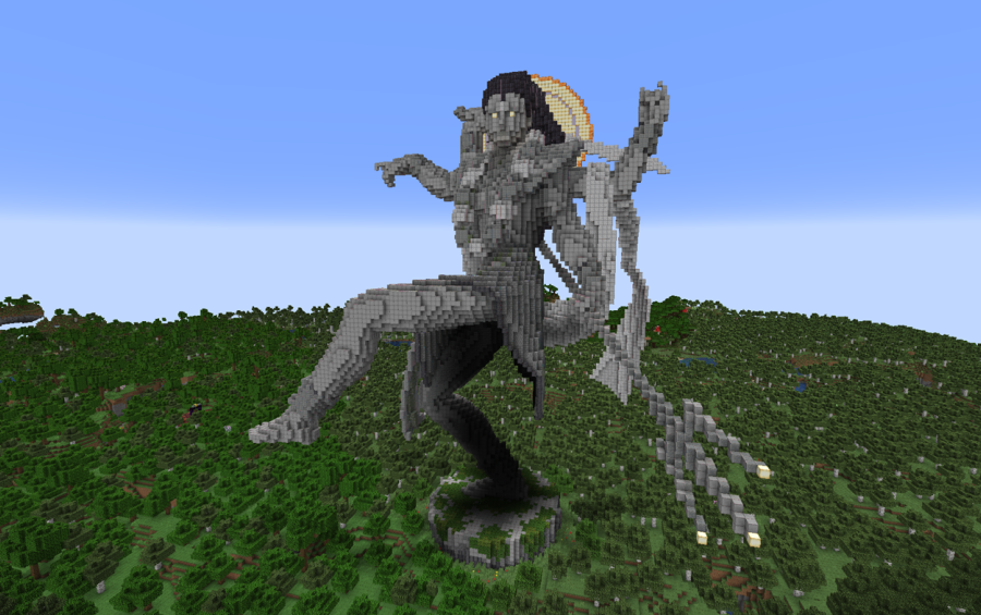 Minecraft Shiva |Hindu God| Statue, creation #27255
