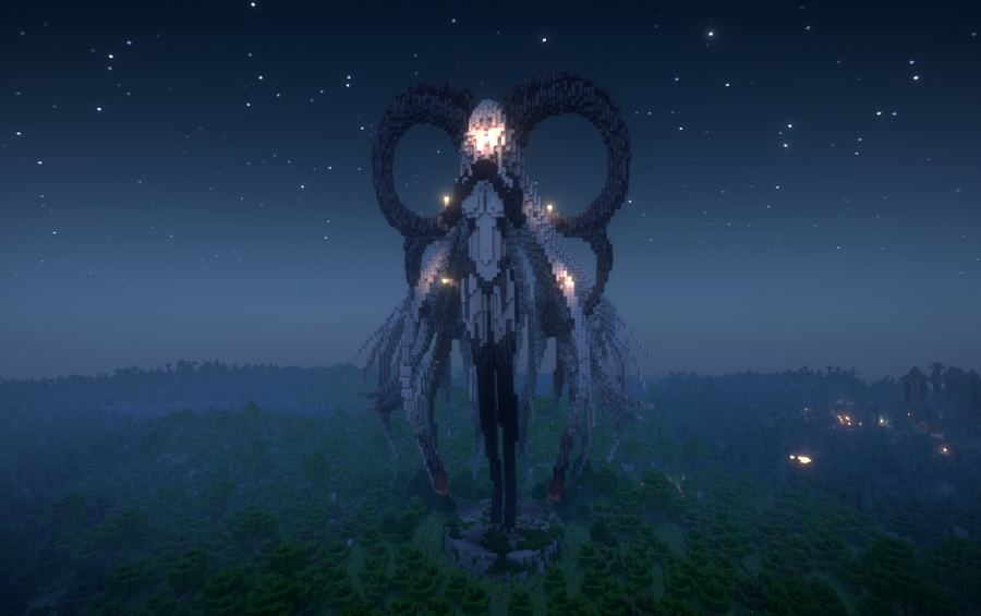 Minecraft Tiamat |Fate/Grand Order| Statue | Minecraft Miscellaneous ...