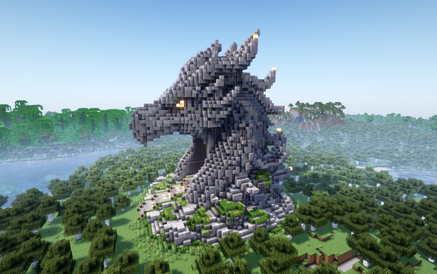 Minecraft Griffin |Mythology| Nether Portal Statue V02 Free (Schematic ...