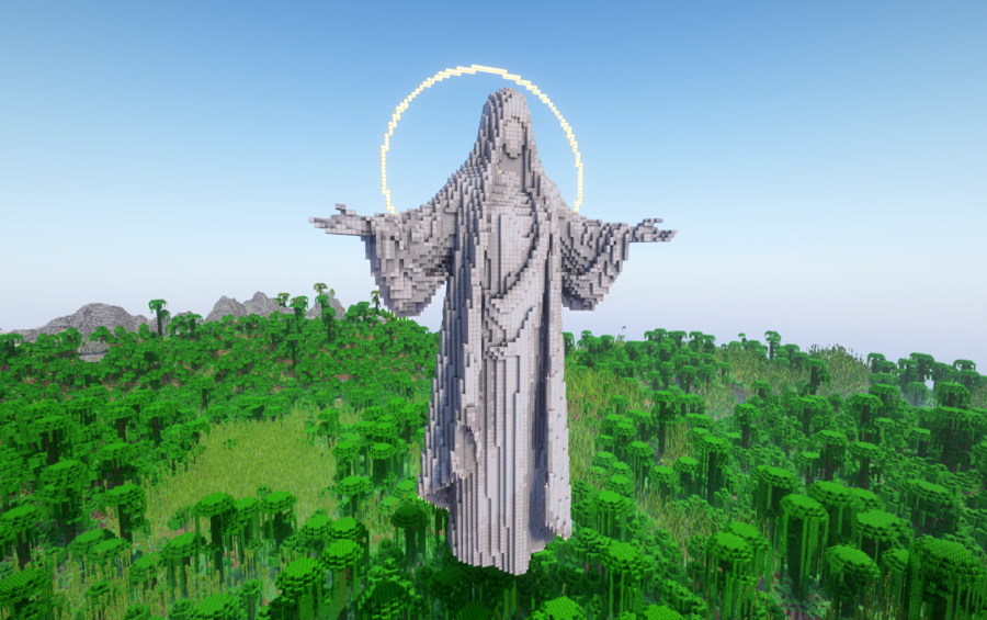 Minecraft Holy Spirit Statue, creation #27351