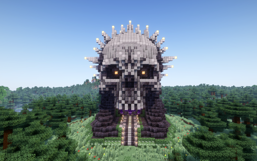 Minecraft Skull Nether Portal Statue V16, creation #27393