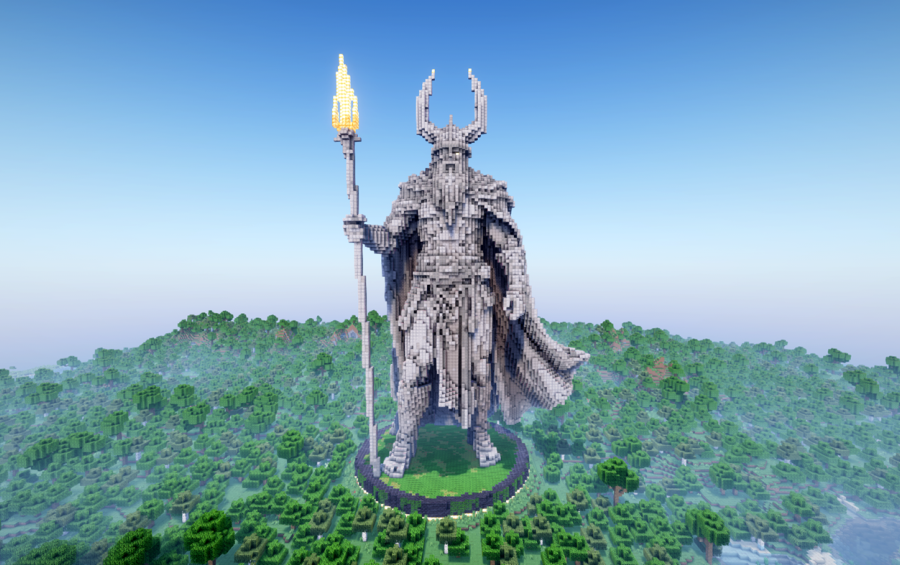 Minecraft Odin Statue, creation #27413