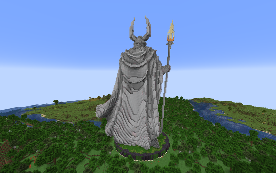 Minecraft Odin Statue, creation #27413