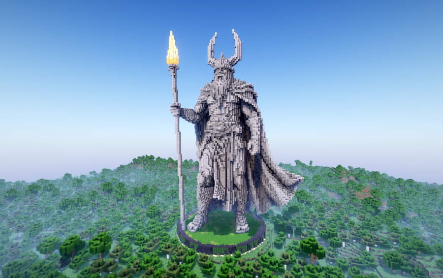 Minecraft Odin Statue, creation #27413
