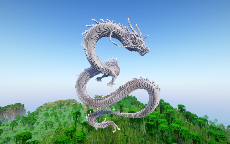 Minecraft Ancient Japanese Dragon Statue | Minecraft Miscellaneous ...