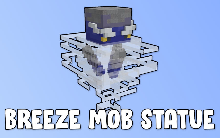 Breeze Mob Statue | Minecraft Pixel Art #27561