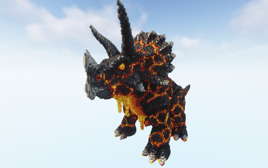 Dinosaur Dilophosaurus magma DOWNLOAD | Minecraft Miscellaneous Build ...