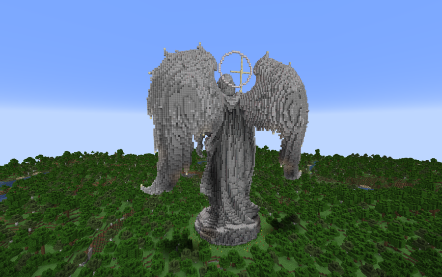 Minecraft Archangel Michael Statue V59 Free (Schematic and Map ...