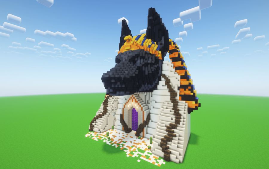 Minecraft Anubis Nether Portal Statue, creation #27682