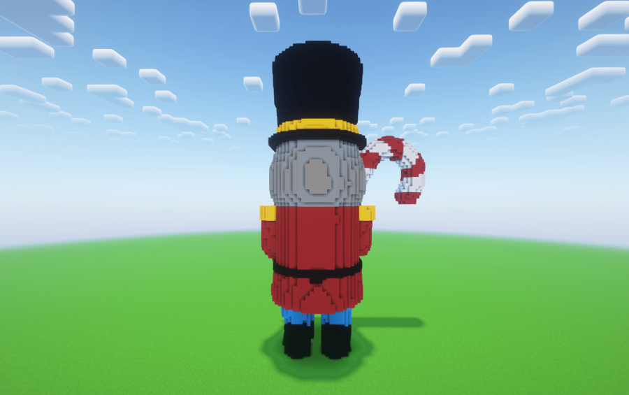 Minecraft Christmas Nutcracker Statue, creation #27718