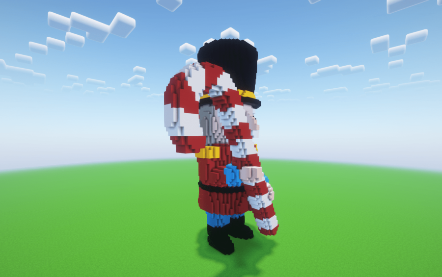Minecraft Christmas Nutcracker Statue, creation #27718