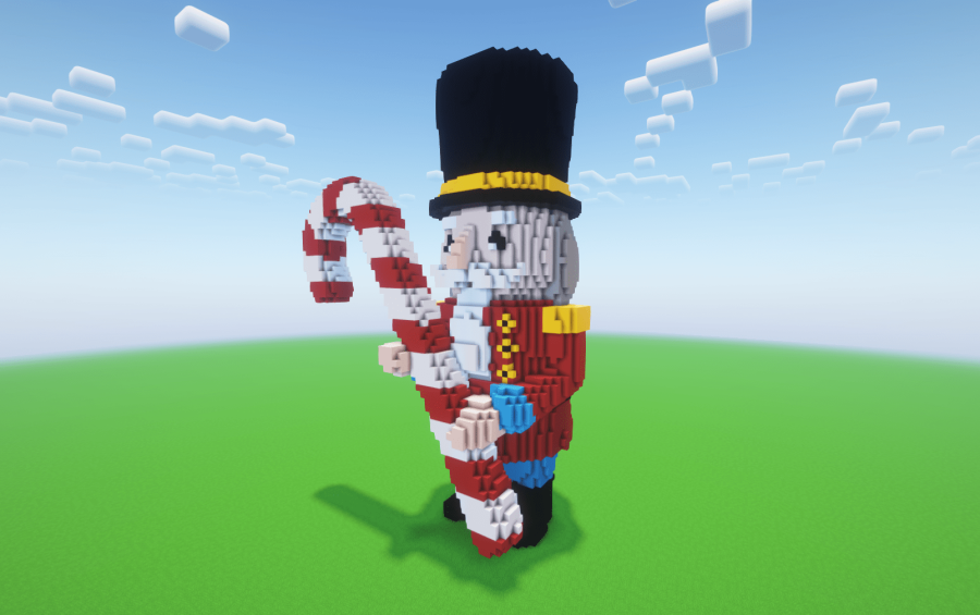Minecraft Christmas Nutcracker Statue, creation #27718