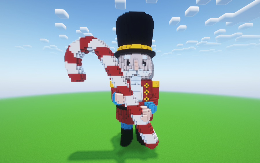Minecraft Christmas Nutcracker Statue, creation #27718