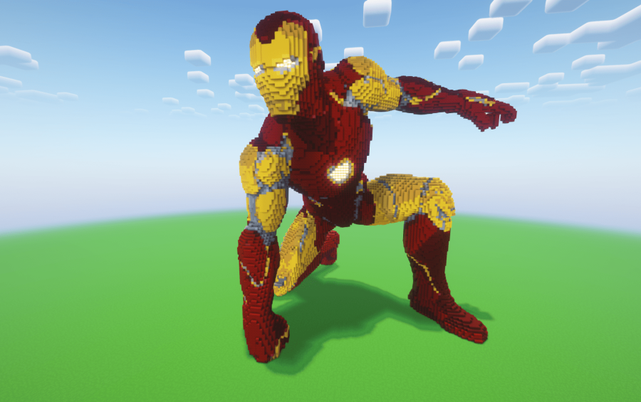 Minecraft Iron Man 2 Statue | Minecraft Miscellaneous Build #27755