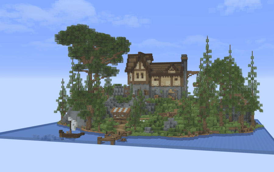 Storage Home / Market Island (Medieval Village Pack), creation #27776