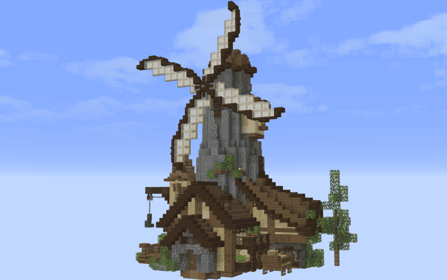 Windmill (Medieval Village Pack) | Minecraft House and Shop #27817