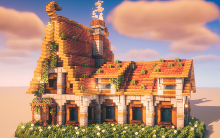 🏰 Medieval House – Detailed Survival Build, creation #27889