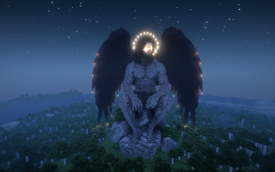 Minecraft Fallen Angel |Lucifer| Statue V61 | Minecraft Miscellaneous ...