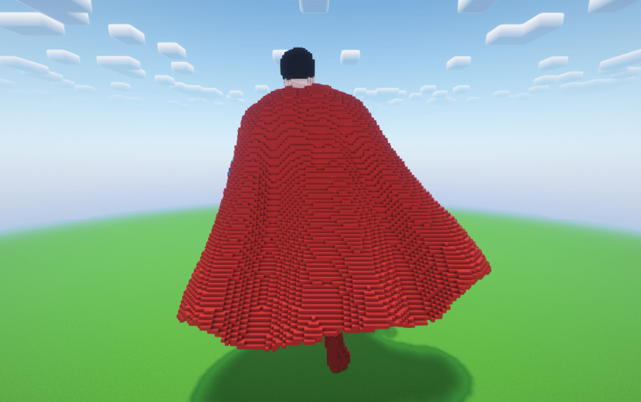 Minecraft SuperMan 2 Statue, creation #27952