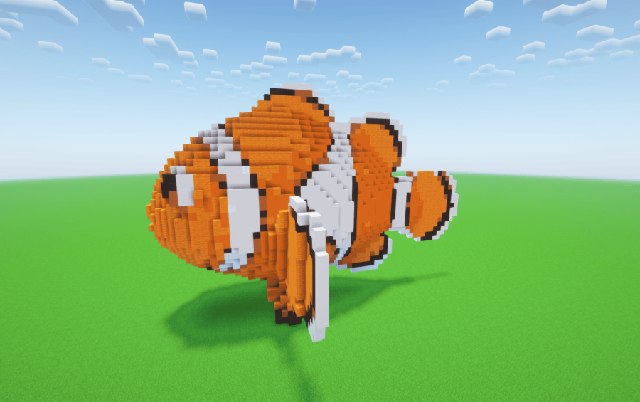 Minecraft Nemo Fish Statue, creation #27953