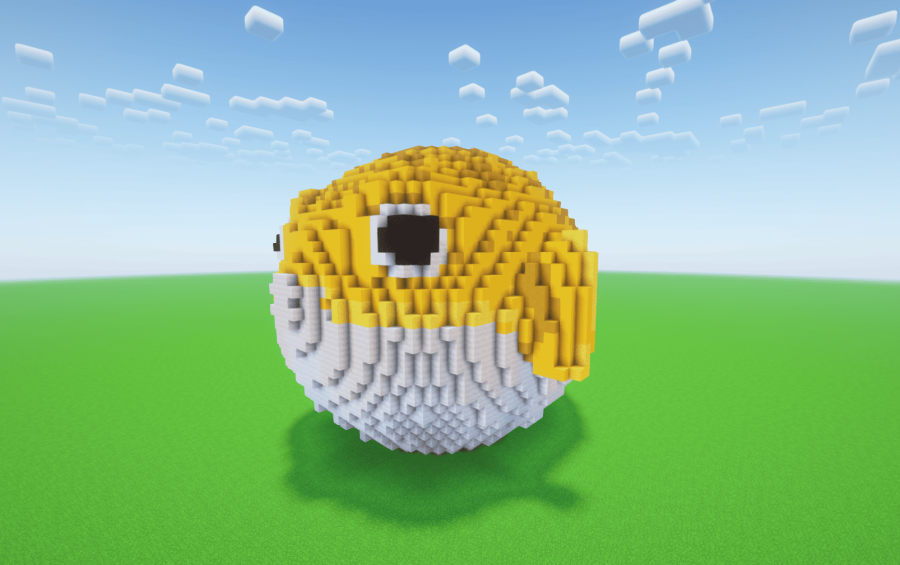 Minecraft Pufferfish Statue, creation #27975