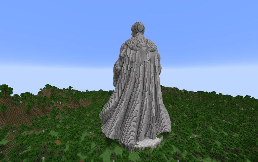 Minecraft Superman Statue V02, creation #27990