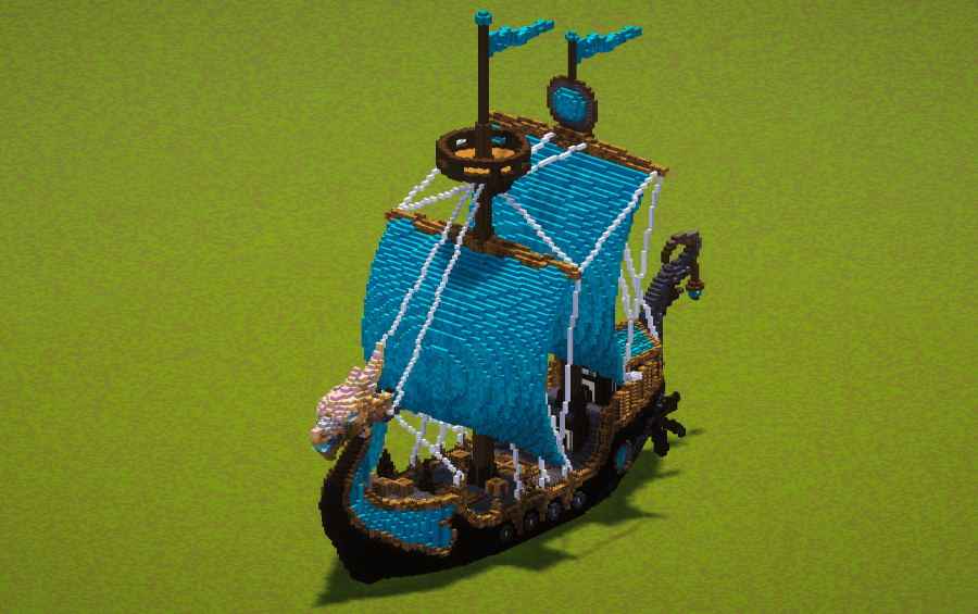 Cyan Fantasy Ship, creation #28085