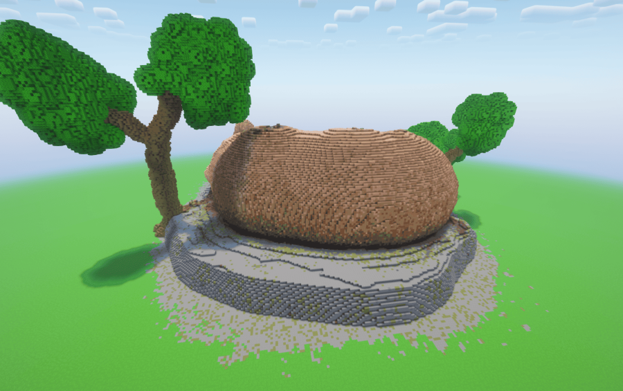 Minecraft Resting Bear Statue, creation #28095
