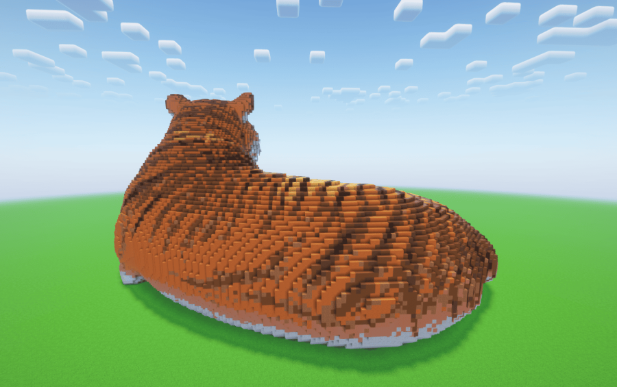 Minecraft Tiger Statue, creation #28096