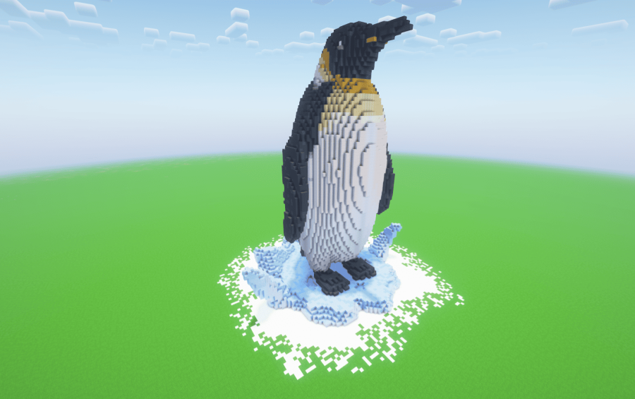 Minecraft Penguin Statue, creation #28112
