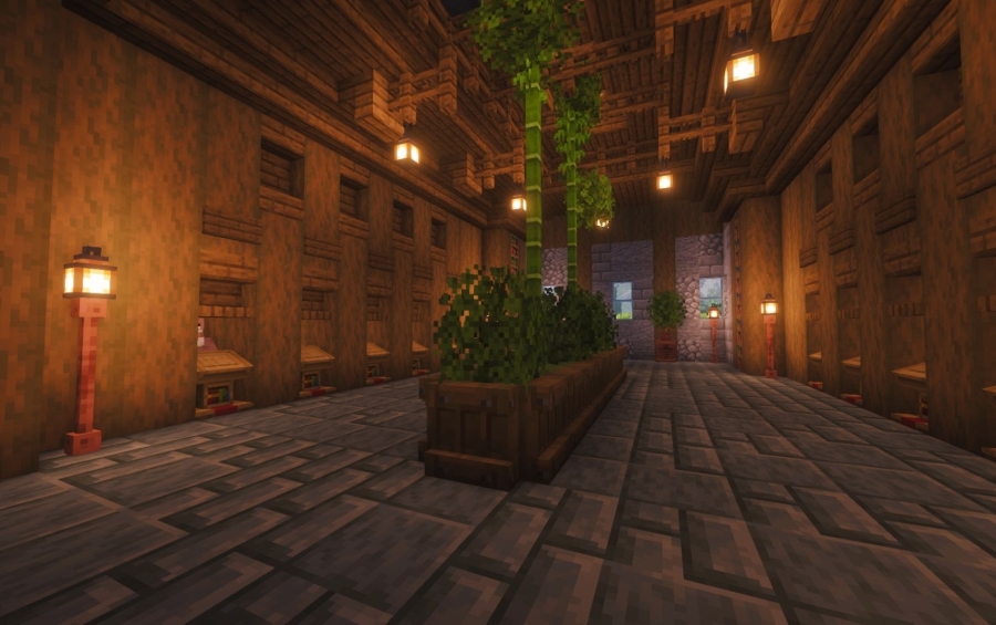 Medieval Trading Hall – Rustic Survival Build | Minecraft House and ...