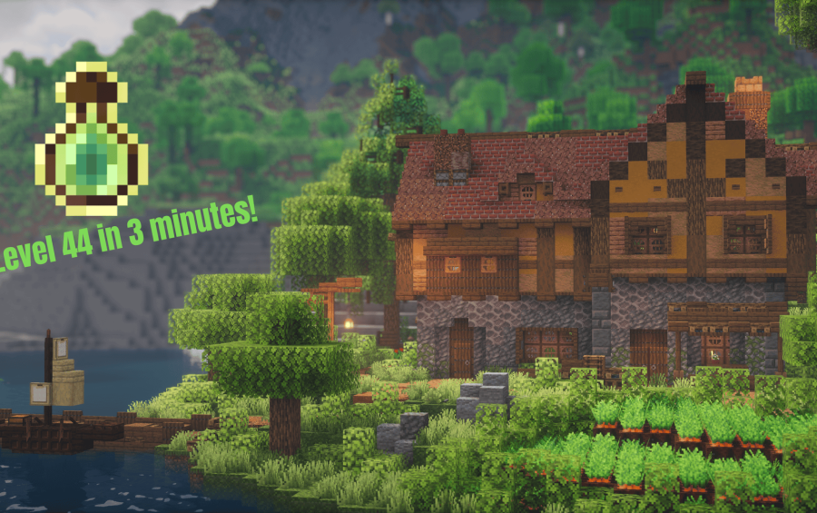 Medieval House XP Farm + Auto Brewer (Java & Bedrock), creation #28220