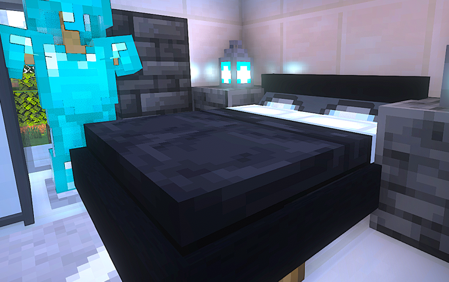 Modern House #7 Block Display Interior 1.21.10 | Minecraft House and ...