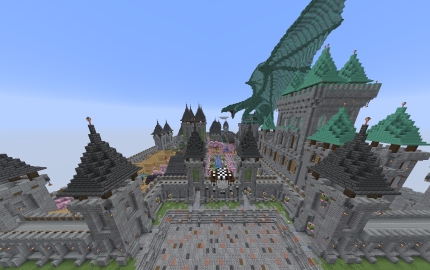 Spawn with dragon | Minecraft Castle #28323