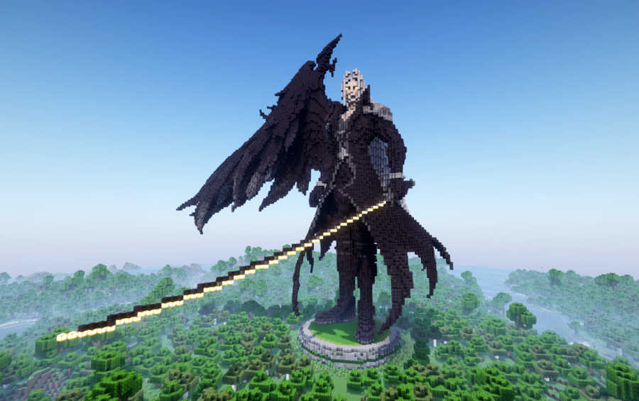 Minecraft Sephiroth |Dissidia NT-Final Fantasy| Statue, creation #28392