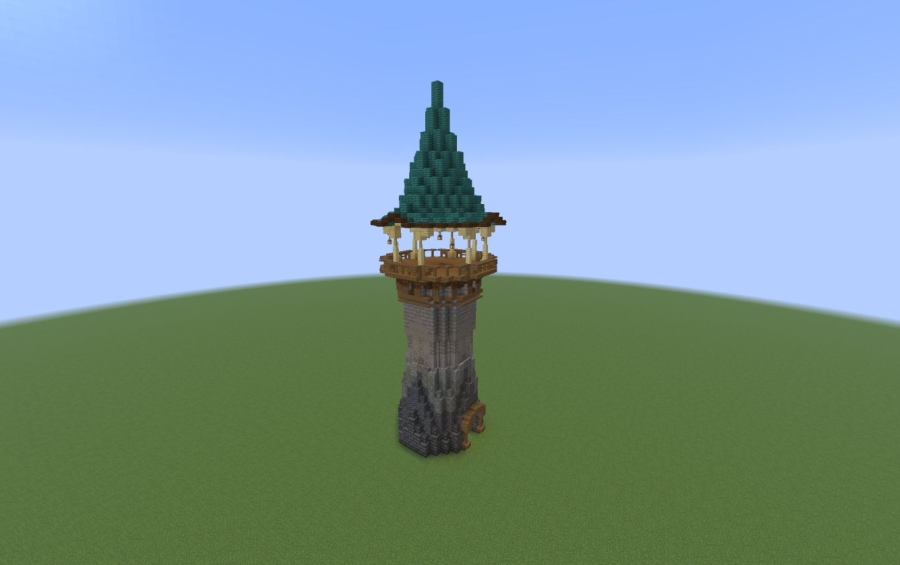 Stone Fantasy Watchtower - Minecraft Build | Minecraft Tower #28409