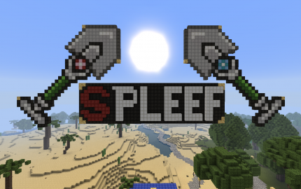 Spleef Logo modifyed | Minecraft Pixel Art #292