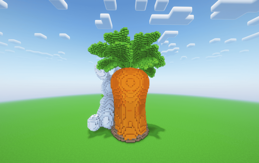Minecraft Easter Carrot Nether Portal Statue | Minecraft Miscellaneous ...