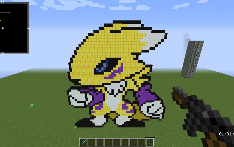 Renamon | Minecraft Pixel Art #2931
