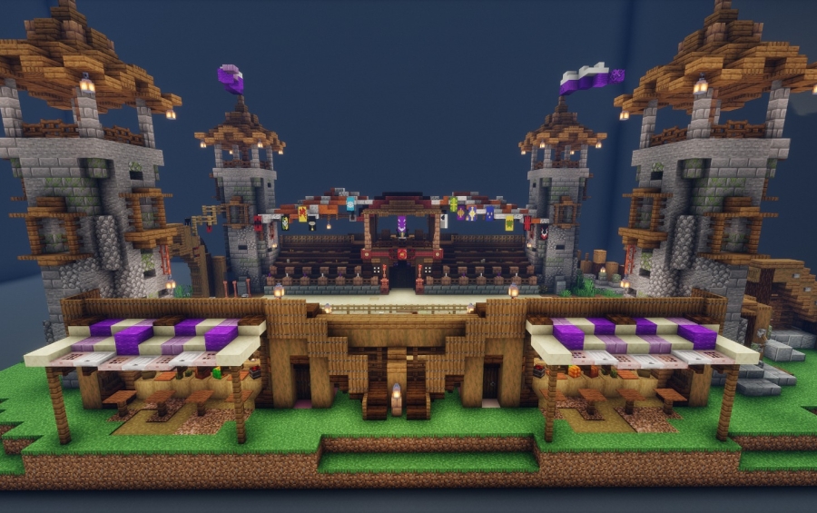 Medieval Tournament (Jousting) Arena | Minecraft Arena #29348