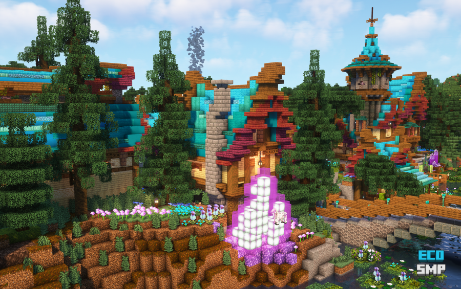 🏠 Azure House 2 | Minecraft House and Shop #30088