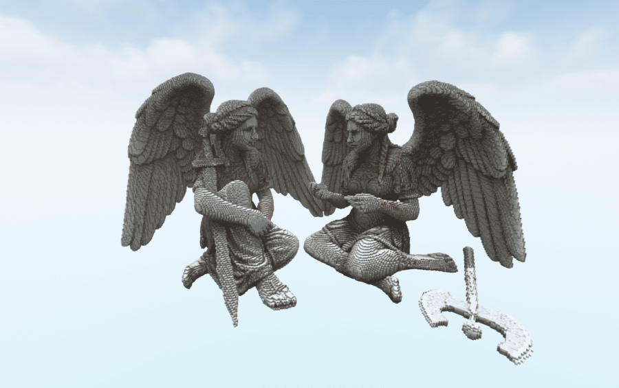 FREE Two Angel Download | Minecraft Statue and Sculpture #30252